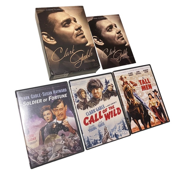 Media | Clark Gable Cinema Classics Collection 3 Movie Dvd Set | Poshmark